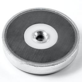 Ferritt magnet Ø 40 mm med M4 gjenge - robust ferritte magnet